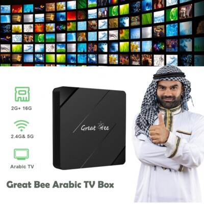 Great Bee Arabic TV Box 2023 New Model 2+16G Smart TV Box 5G WIFI 4K TV ...