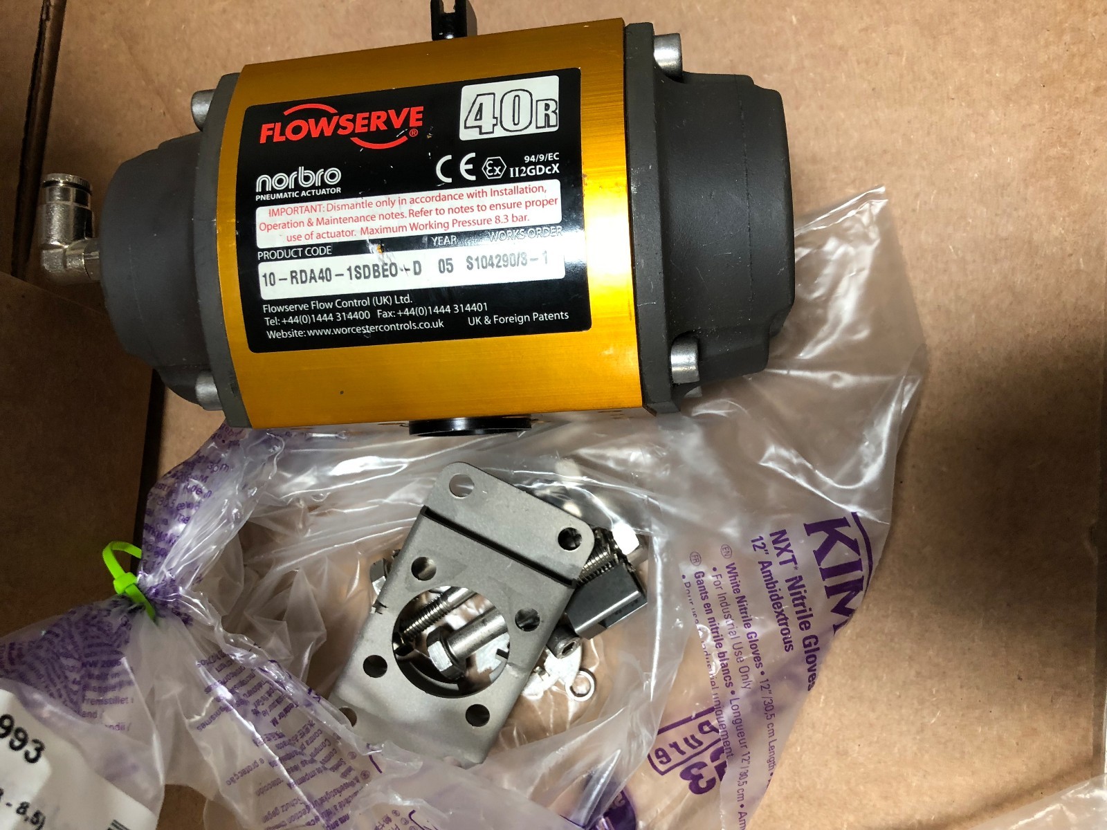 NORBRO PNEUMATIC ACTUATOR 10-RDA40-1SBEO-D | eBay