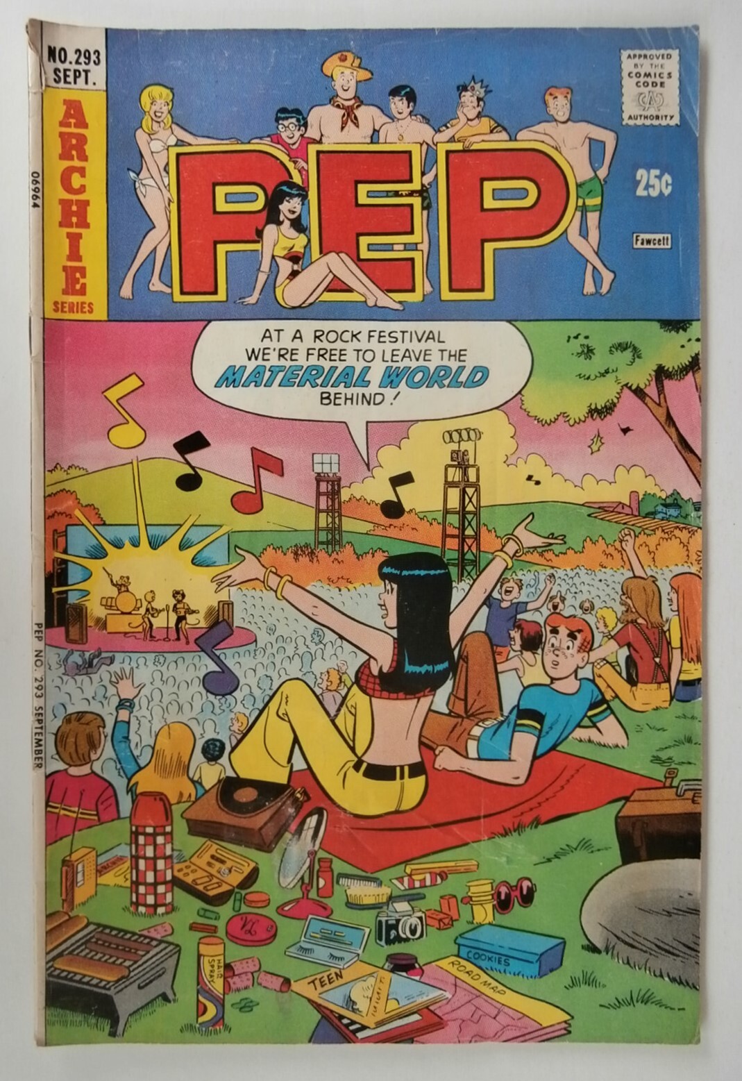 PEP 293 Archie Comic Book Veronica Cookie Box Pussycats Play Innuendo ...