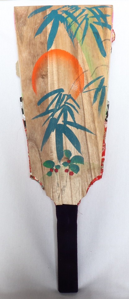 Japanese Vintage Hagoita Paddle Kimono Doll Ornament Battledore | eBay
