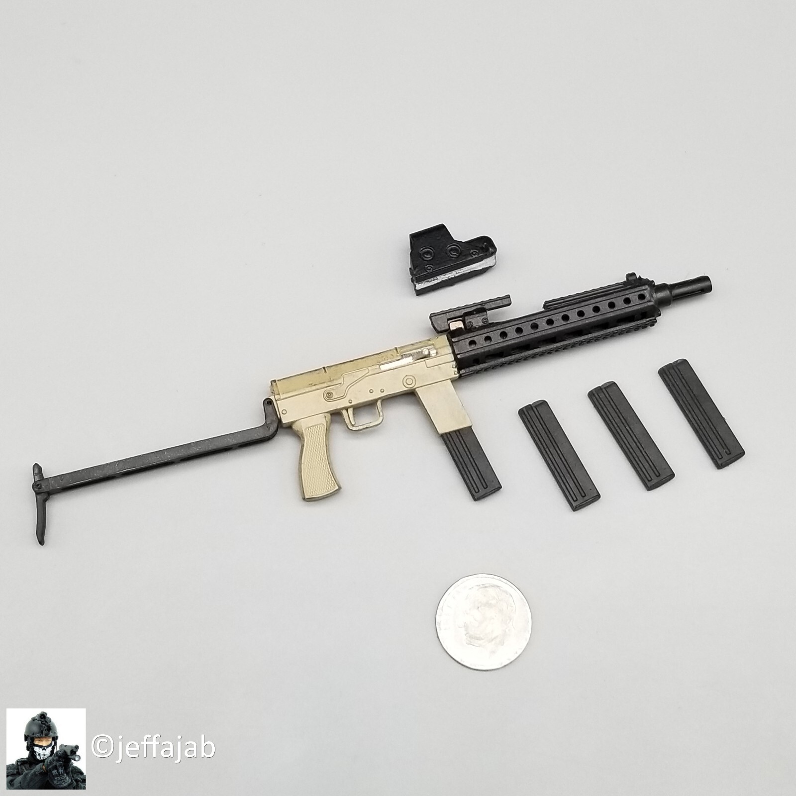 1:6 Flagset Female School Girl Han MeiMei Type 79 Submachine Gun for 12 ...