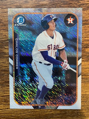 2015 BOWMAN CHROME CARLOS CORREA FARMS FINEST MINI #FFM-CC Houston ...