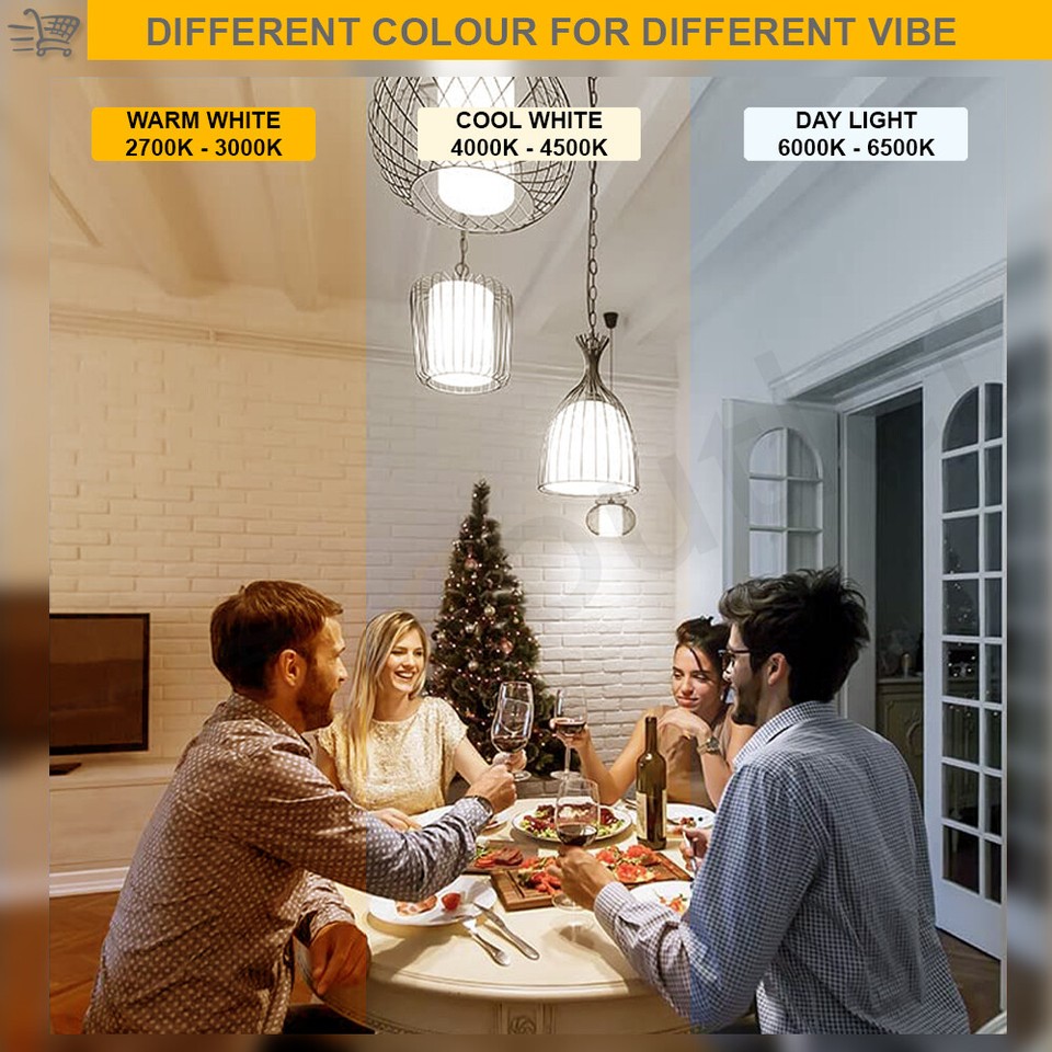 GU10 Dimmable LED Bulbs Spot Light Warm Cool Day White Down Lights ...