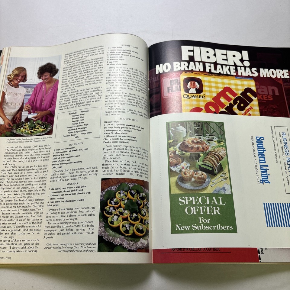 1986 Southern Living Magazine January April Issue Vintage Ads Decor | eBay