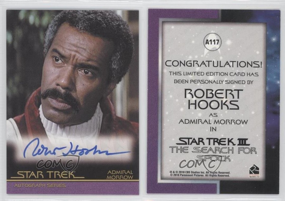 2011 Rittenhouse Robert Hooks as Admiral Morrow #A117 Auto 5f7 | eBay