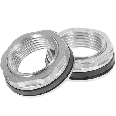 2 Pcs Stainless Steel Water Tank Connector Water Outlet Bulkhead ...