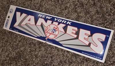 1995 New York Yankees Baseball ~ 12"x3" Bumper Sticker TAG EXPRESS Made ...
