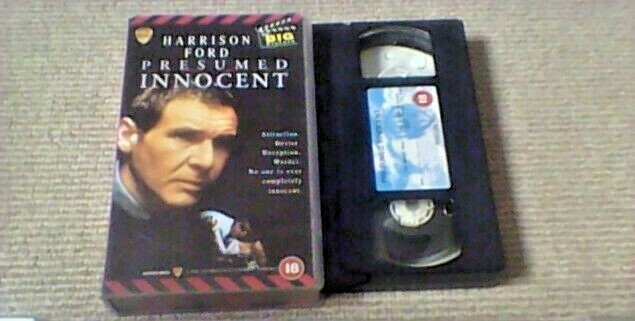 Presumed Innocent UK VHS VIDEO 1995 Harrison Ford Greta Scacchi Alan J ...