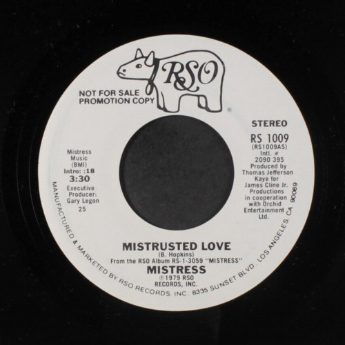 MISTRESS: mistrusted love / mono RSO 7" Single 45 RPM | eBay