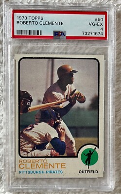 1973 Topps #50 Roberto Clemente Pittsburgh Pirates HOF PSA 4 | eBay