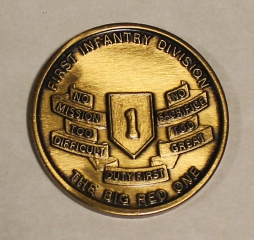 1st Infantry Division Big Red One Ft Riley Kansas Bronze Army Challenge ...