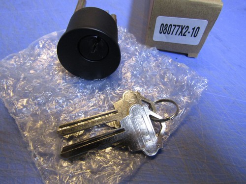 1 – Weslock Replacement Deadbolt Cylinder Core 08077X2-10 Black w/2 ...