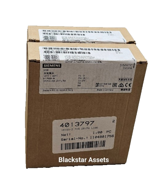 Factory Sealed Siemens 6ES7 153-2BA70-0XB0 Interface Connection Module ...