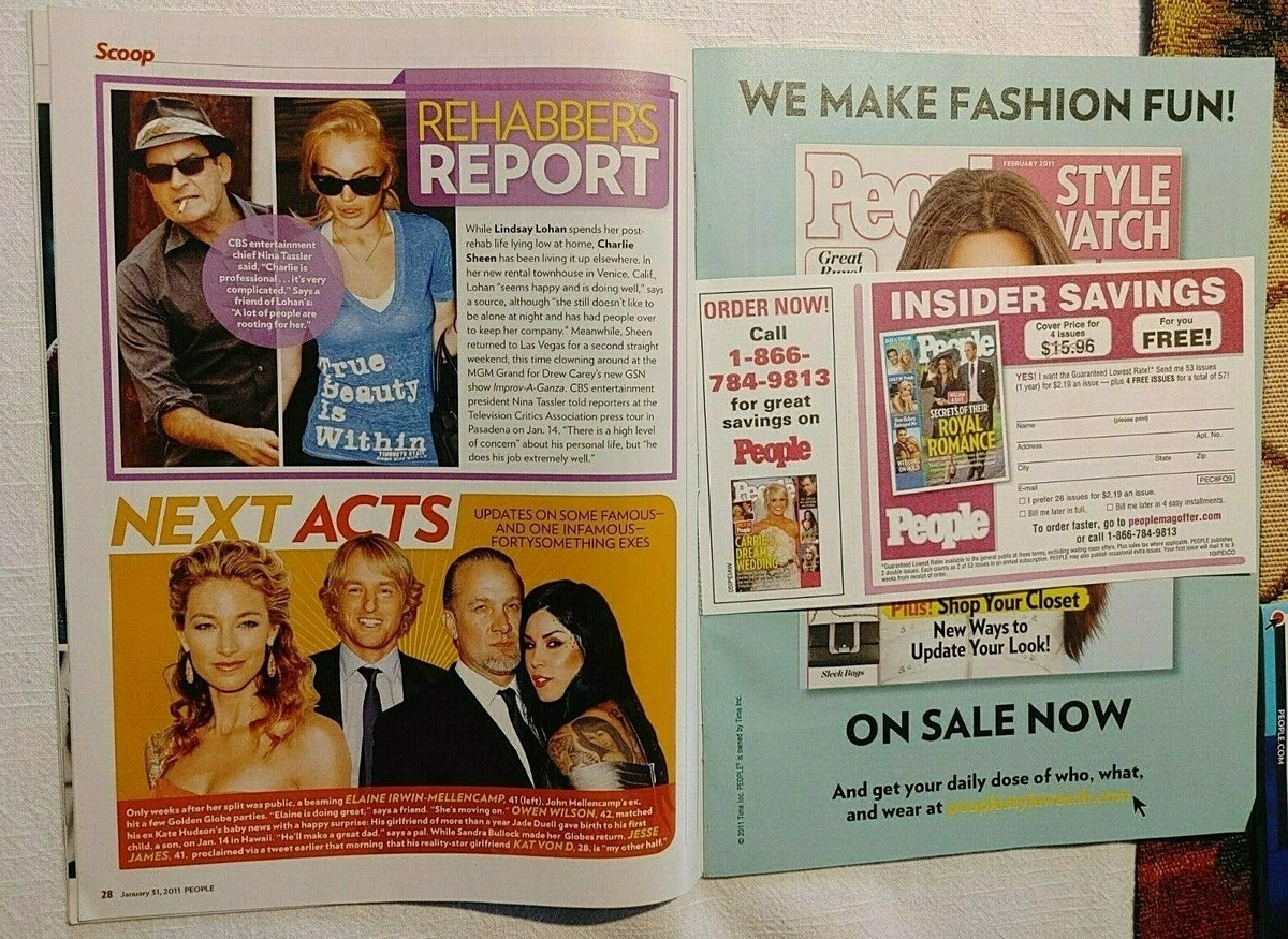 People Magazine Cover Blank