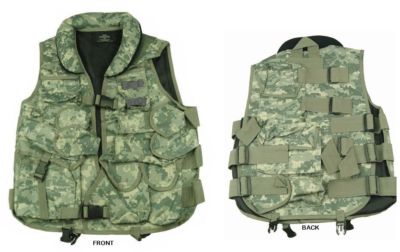 ACU Digital Camouflage Tactical Vest with Soft Collar by TAIGEAR | eBay