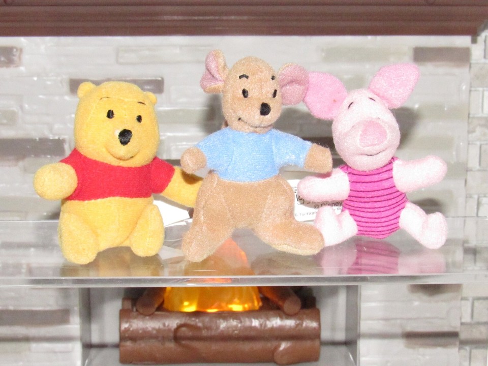 DISNEY WINNIE THE POOH /ROO /PIGLET/TINY PLUSH ANIMALS FITS/FOR MATTEL ...