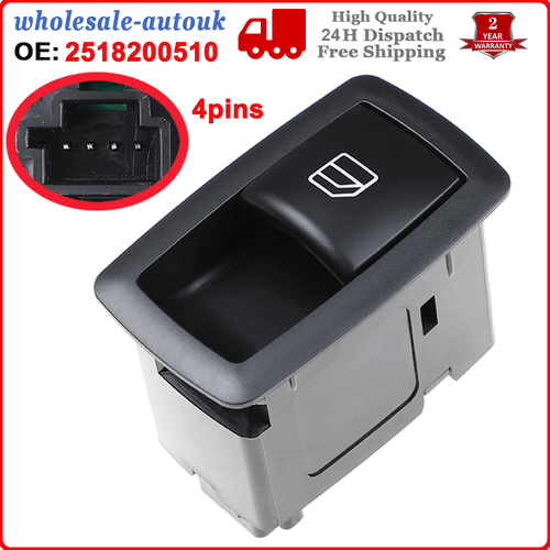 FRONT ELECTRIC WINDOW SWITCH 2518200510 FOR MERCEDES A B GL M R CLASS ...