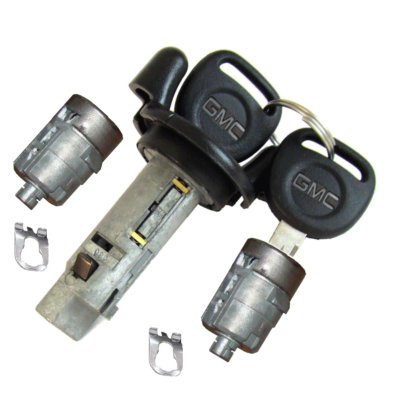 GM OEM Ignition Key Switch Lock Cylinder & Door Lock Tumbler Set 2 GMC ...