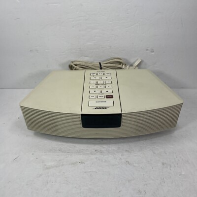 BOSE Wave Radio AM/FM, AUX & Alarm Clock White (AWR1-1W) NO REMOTE/LID ...