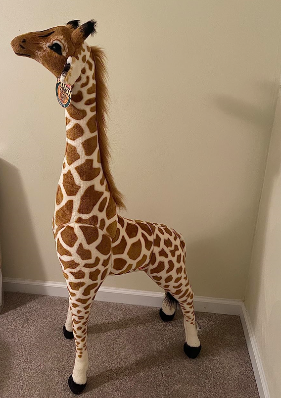 Giant Stuffed Giraffe Animal Plush Kids Toy Tall Lifelike Soft Jumbo ...