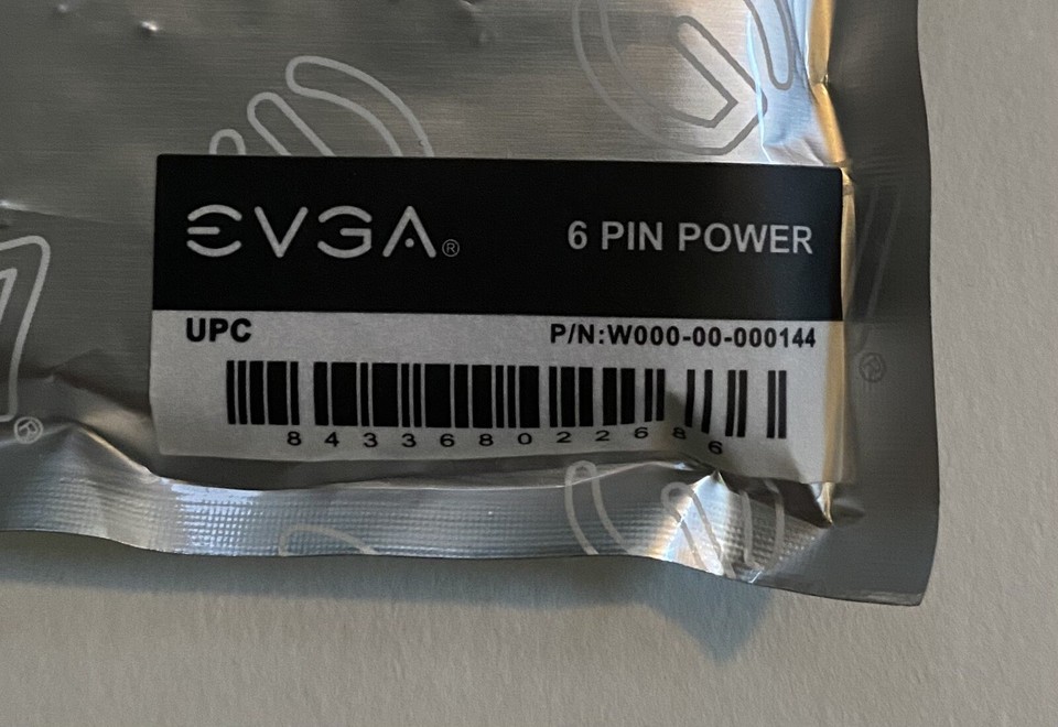 EVGA DUAL 4 Pin Molex to 6 Pin Video Card, New Sealed | eBay