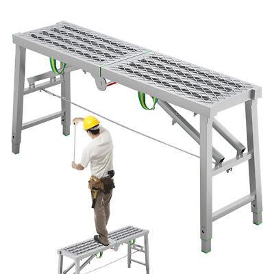 Folding Scaffolding Platforms Work Bench Portable Scaffold Adjustable ...