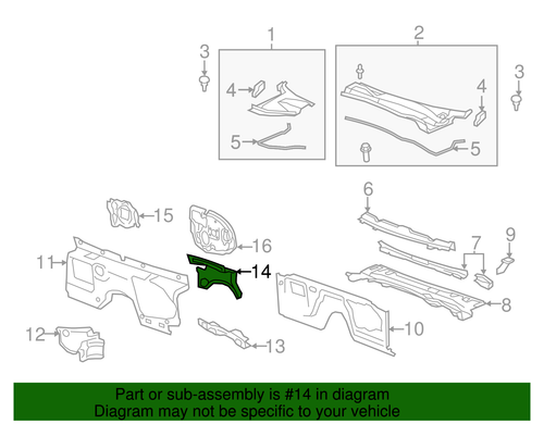 Genuine GM Outer Dash Panel Insulator 92230866 | eBay