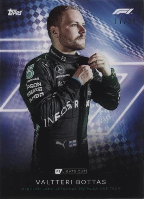 2021 Topps Formula 1 Lights Out - Valtteri Bottas Blue /99 for sale ...