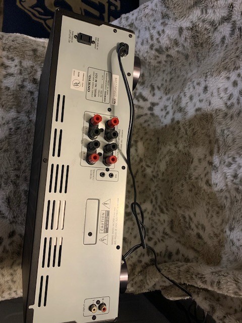 ONKYO M-501 Power Stereo Amplifier 2 channel 150W per Channel | eBay