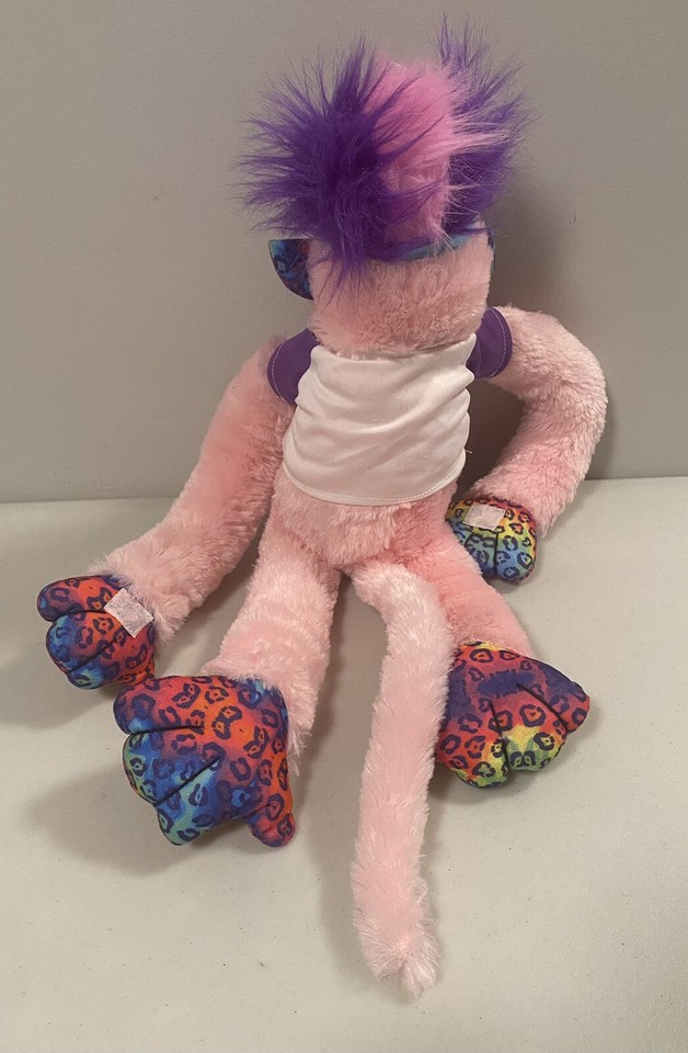 Plush Mohawk Monkey Hanging 2021 Pink & Purple The Snuggle Is Real ...