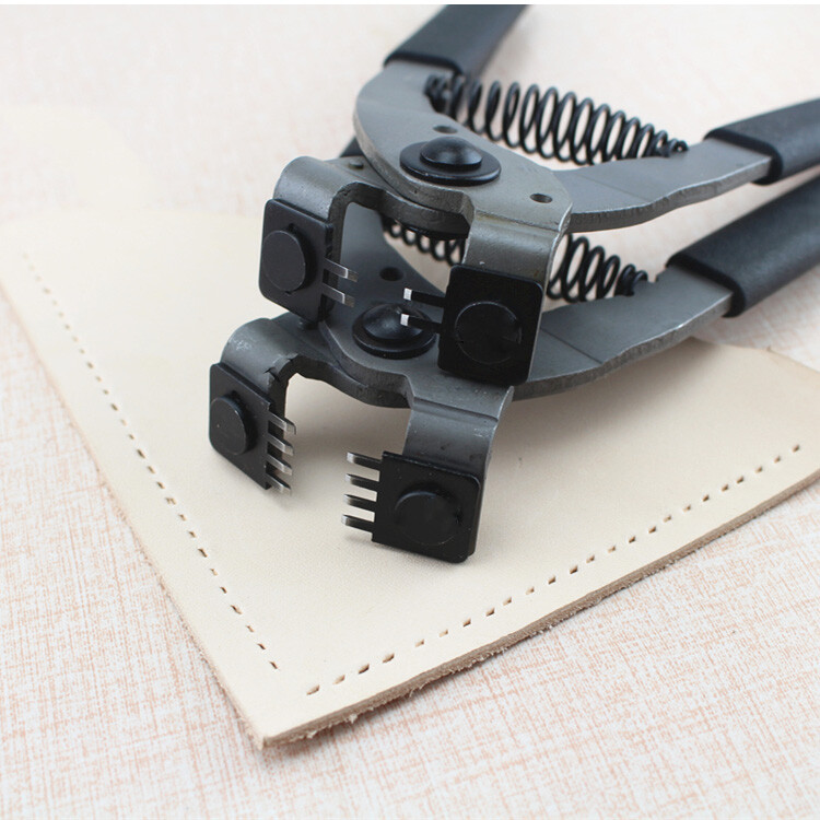 Leathercraft Pricking Iron Diamond Stitching Leather Lacing Nippers 4MM ...