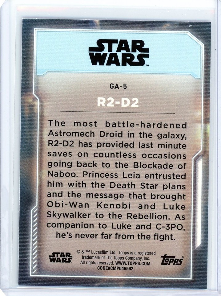 2021 Topps Star Wars Battle Plans Galactic Adversaries R2-D2 #GA5 | eBay