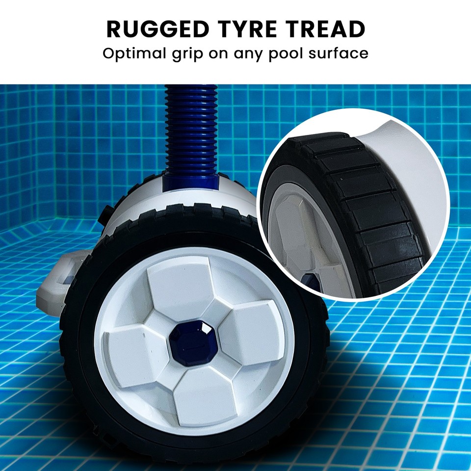 HydroActive Automatic Suction Turbine Pool Cleaner 12m Hose Inground ...