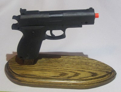 Handgun rack; Handmade for 1 Glock 21 style; made from oak | eBay