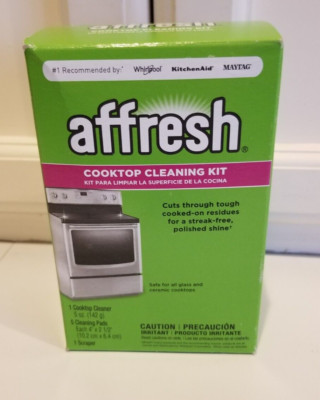 BRAND NEW SEALED BOX AFFRESH COOKTOP CLEANING KIT 5 OZ. PADS SCRAPER ...