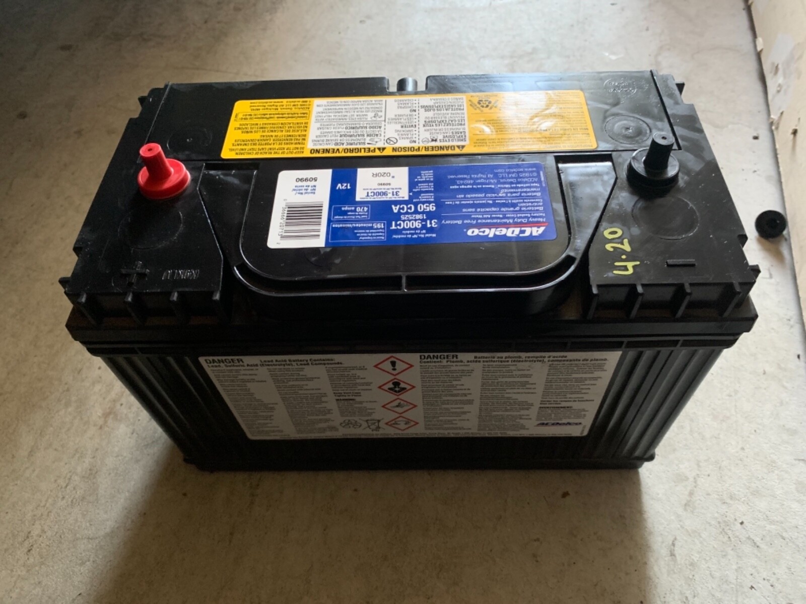 AC Delco Group 31 Battery 31 900CT 950CCA EBay