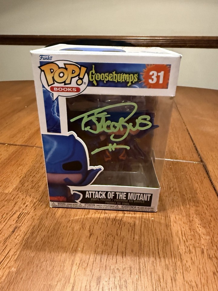 TIM JACOBUS SIGNED ATTACK OF THE MUTANT POP FUNKO GOOSEBUMPS JSA COA ...