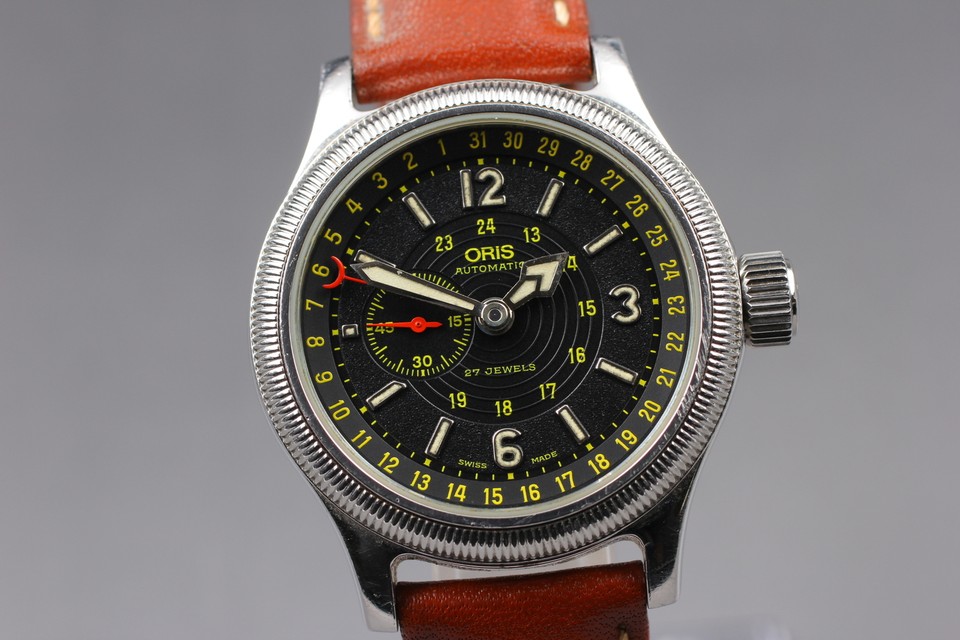 [Near MINT] Oris Big Crown Pointer Date 7482B Black Dial Automatic Men ...