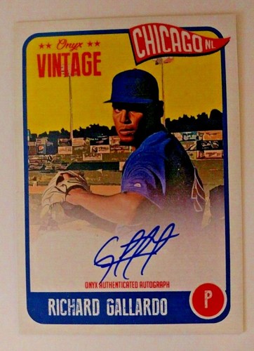 2020 ONYX VINTAGE BLUE AUTO RICHARD GALLARDO /200 | eBay