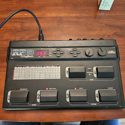 Digitech RP5 Guitar Effects Processor Foot Controller Pre Amp S-Disc ...