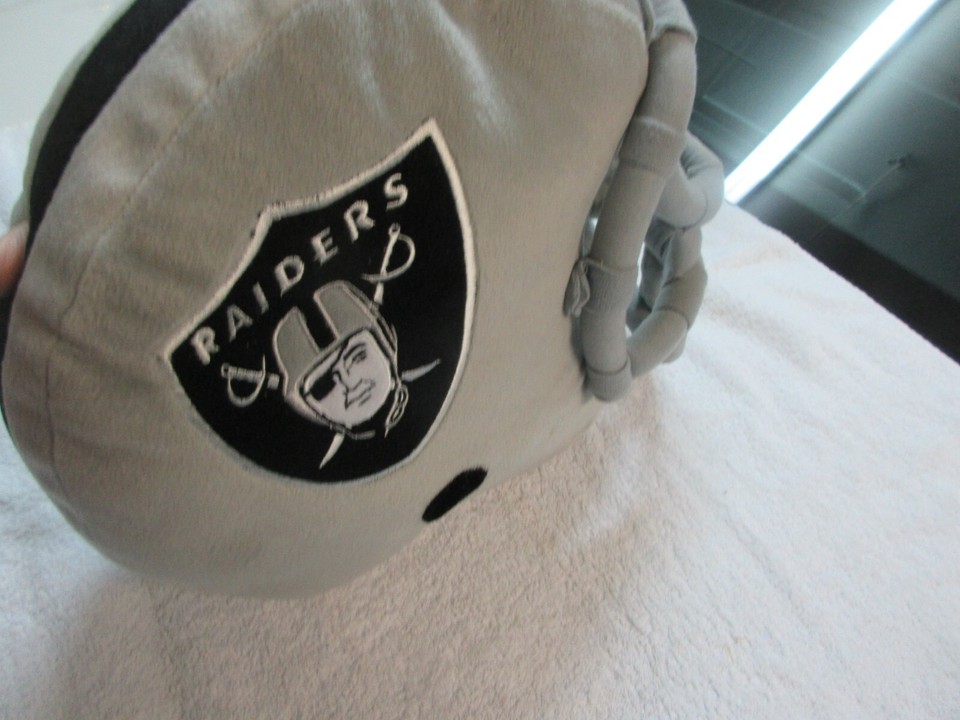 Oakland Raiders 12"X13" Plush Helmet Pillow/Face Mask Northwest Company ...