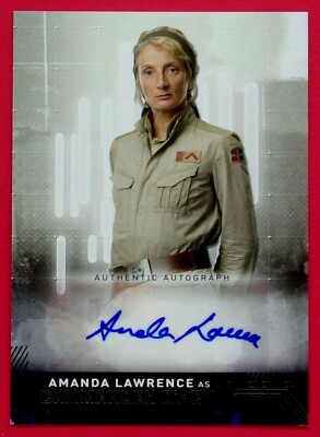 2019 Star Wars Rise Skywalker Amanda Lawrence Auto as Commander D'Acy # ...