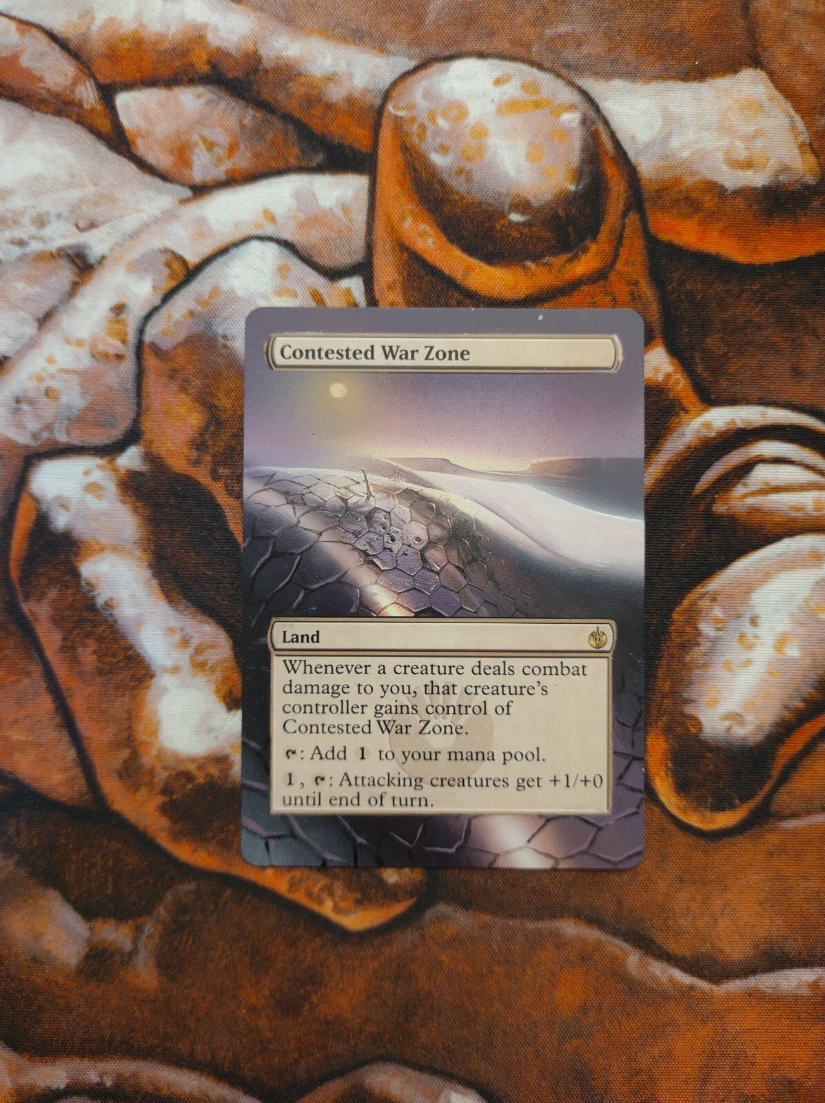 Magic the Gathering Contested War Zone #1 Hand Painted Unique Custom ...