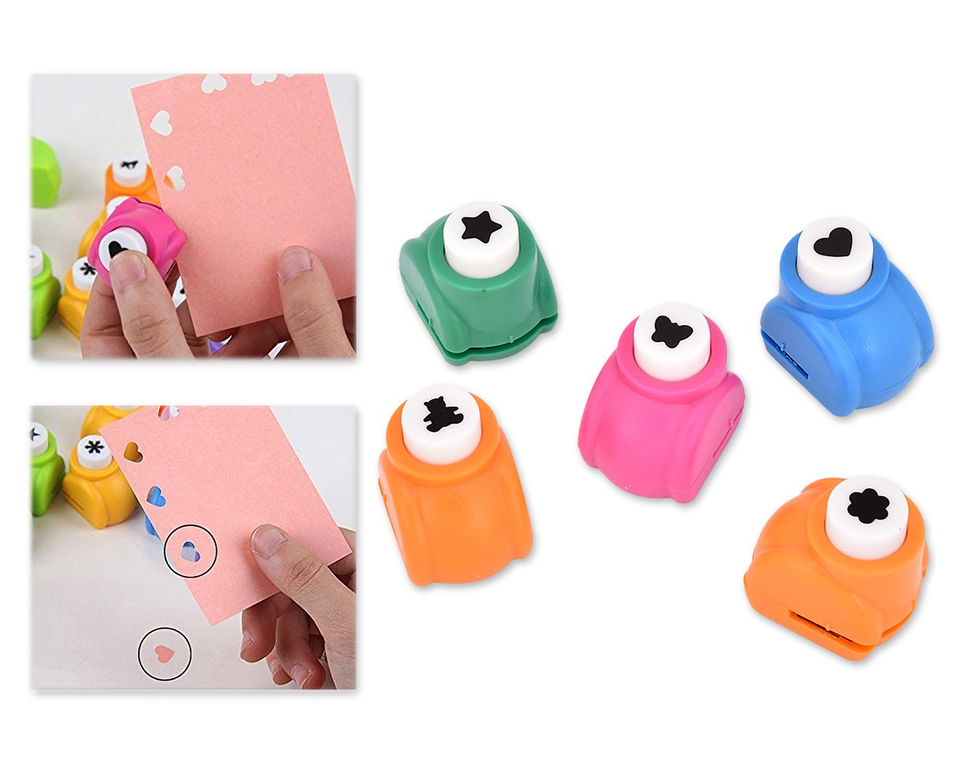 Mini Paper Punch Shapes 5 Pieces Craft Punchers Hole Punches for ...