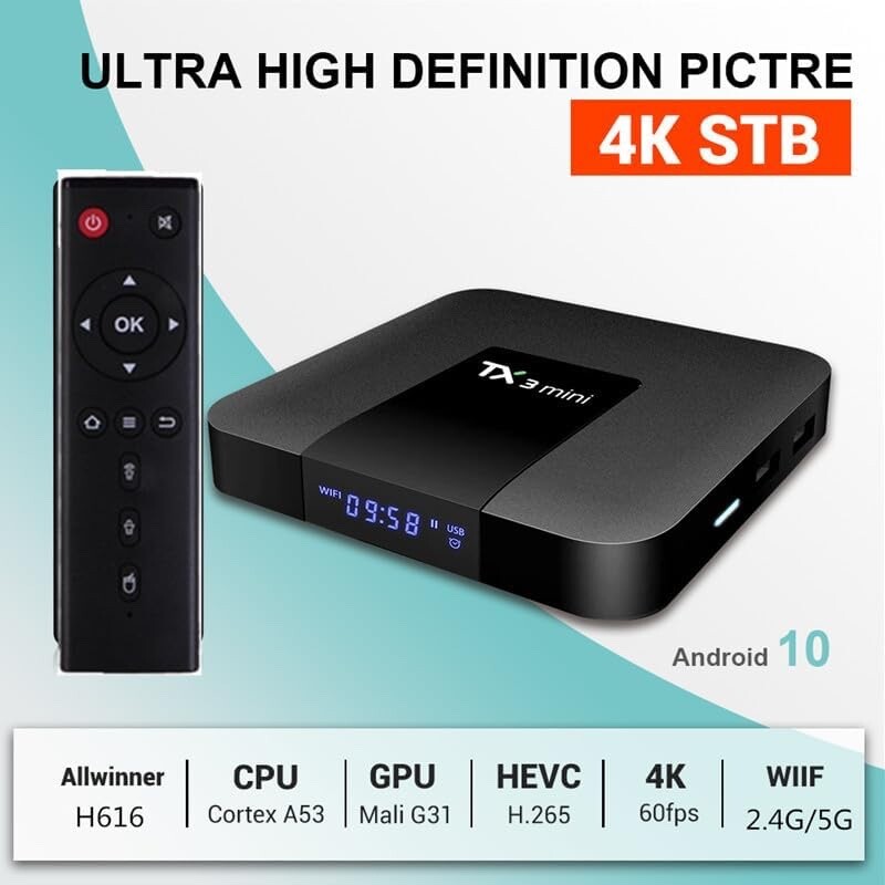 NEW TX3 Mini Android Box Quad Core HD 4K Media Smart TV Player Dual ...