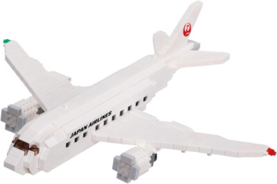 nb JAL JAPAN AIRLINE AIRCRAFT NBM-044 Block Building Toy w/ Tracking ...