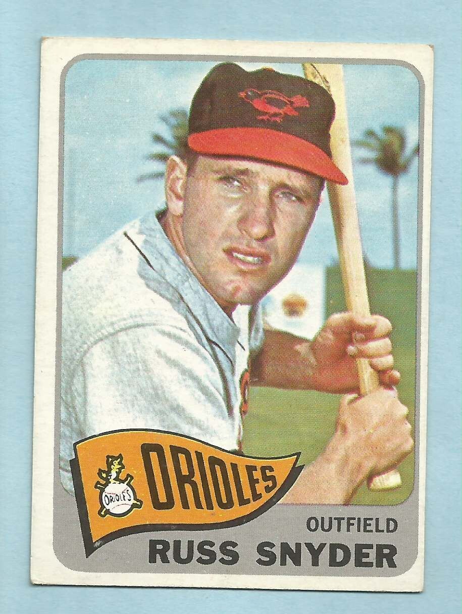 1965 Topps Baseball Russ Snyder #204 Baltimore Orioles EX+ **2 | eBay