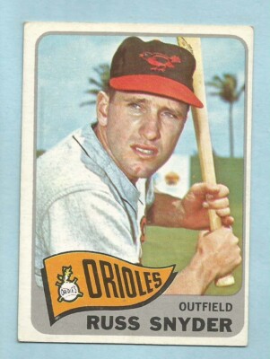 1965 Topps Baseball Russ Snyder #204 Baltimore Orioles EX+ **2 | eBay