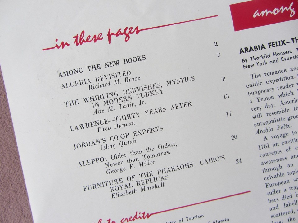 1965 Viewpoints Magazine Middle East Algeria Jordan Aleppo Whirling ...