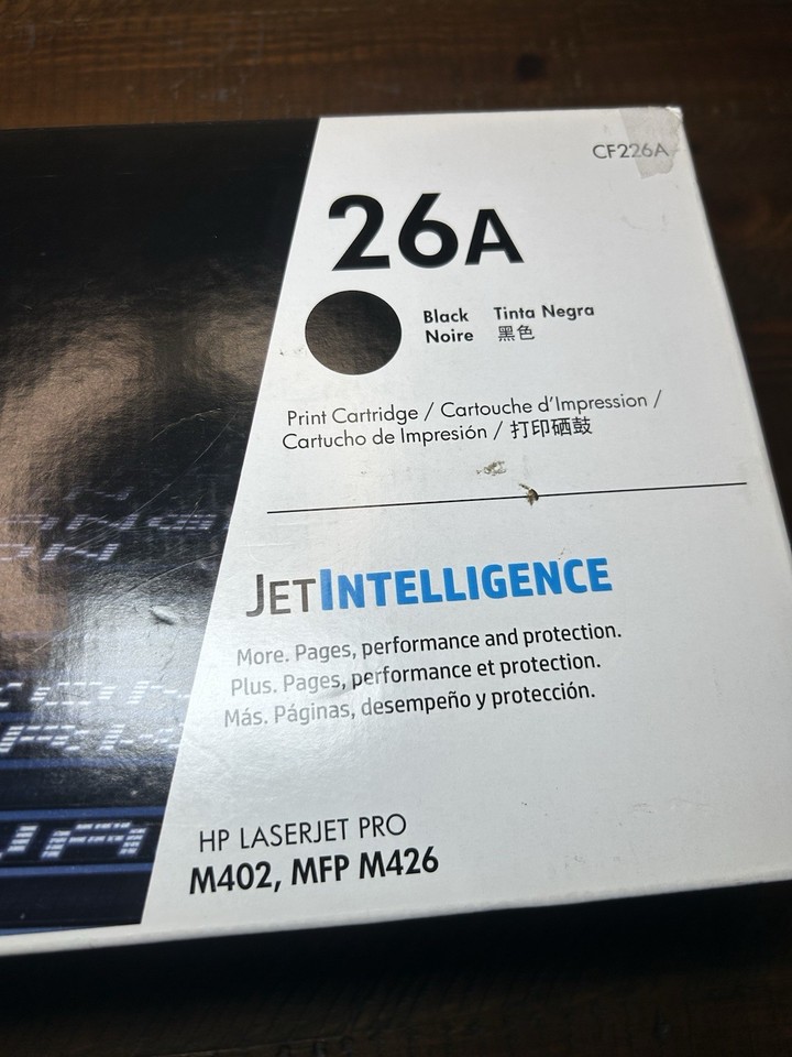 HP 26A CF226A Black Toner Cartridge for LaserJet Pro M402 M426 Series ...